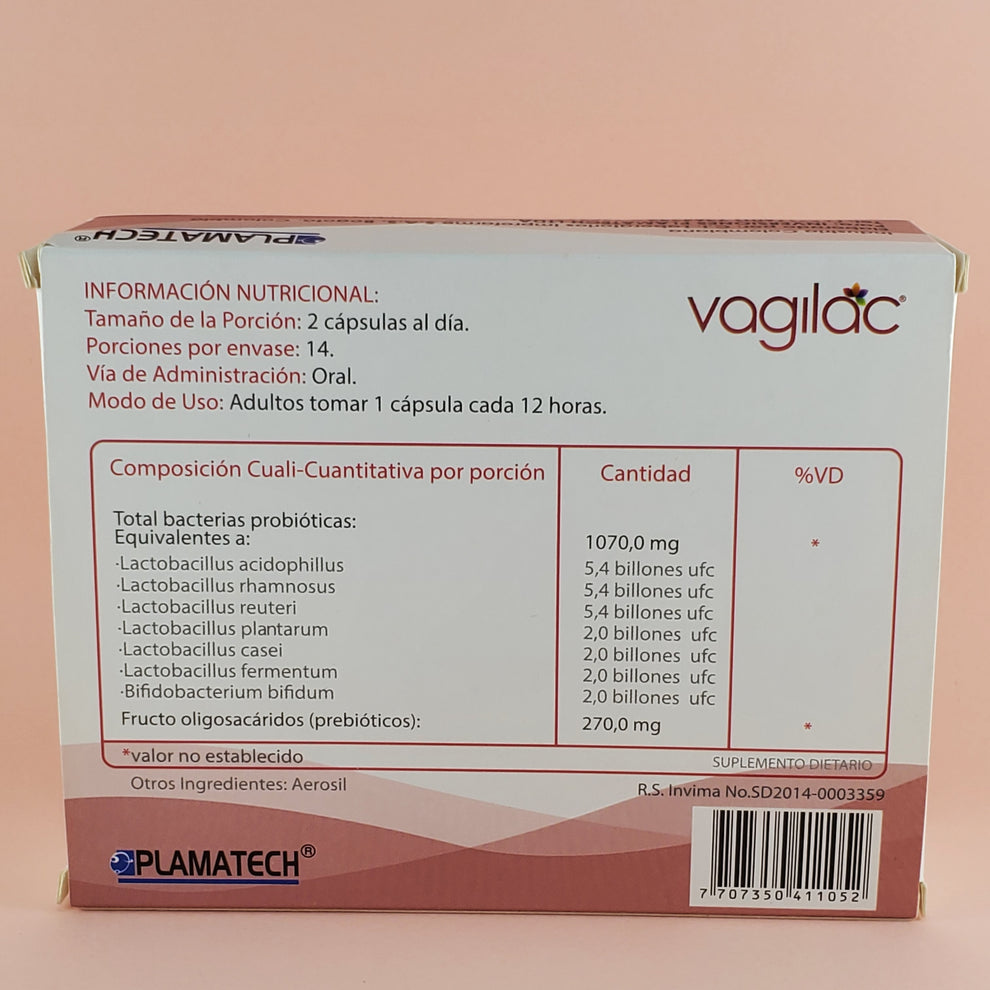 Vagilac Probióticos en 28 cápsulas ORALES – AMAVÚ